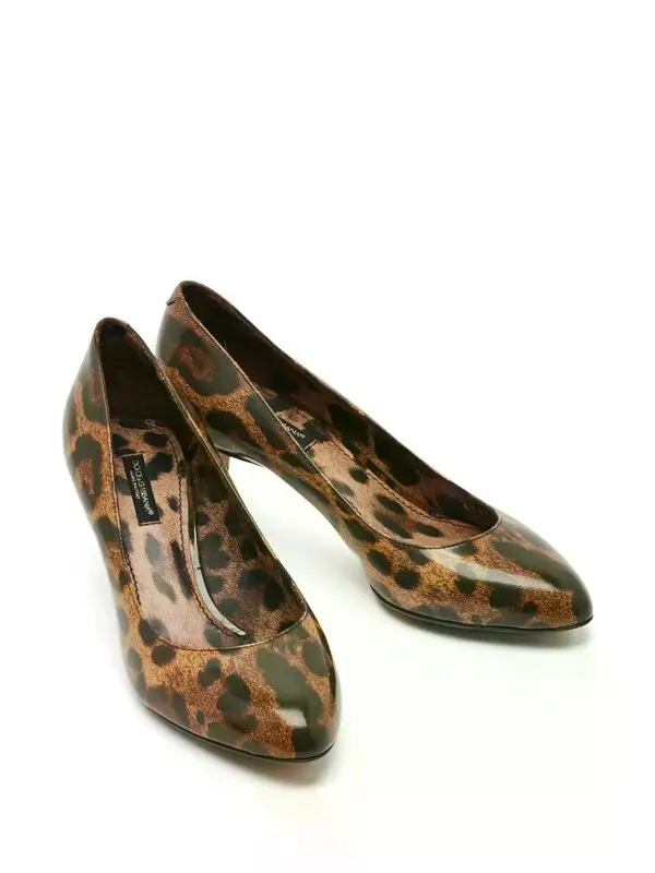 Dolce & Gabbana Leopard-print Patent Leather Pumps