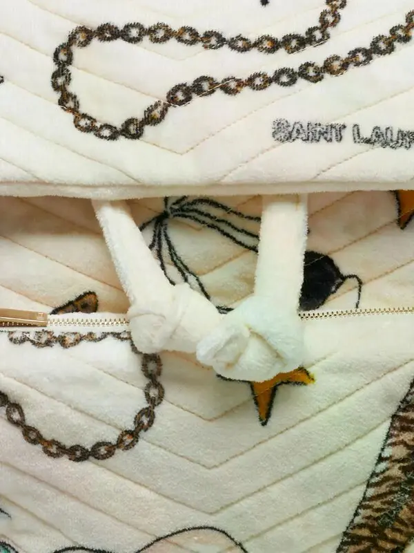 Saint Laurent Printed Terry Cloth Backpack