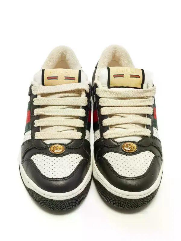 Gucci Screener Perforated Sneakers - Black
