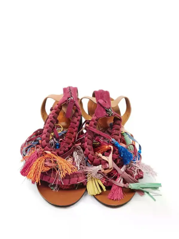 Chloé Rainbow Tassel Sandals