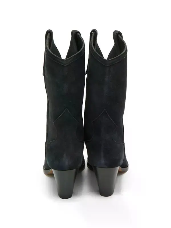 Isabel Marant Étoile Suede Cowboy Boots - Black