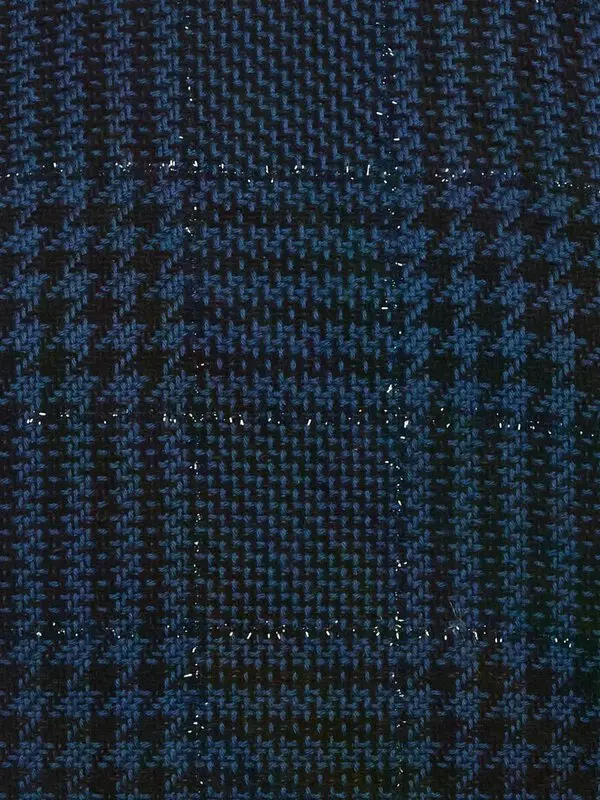 Escada Tweed Checkered Dress - Blue
