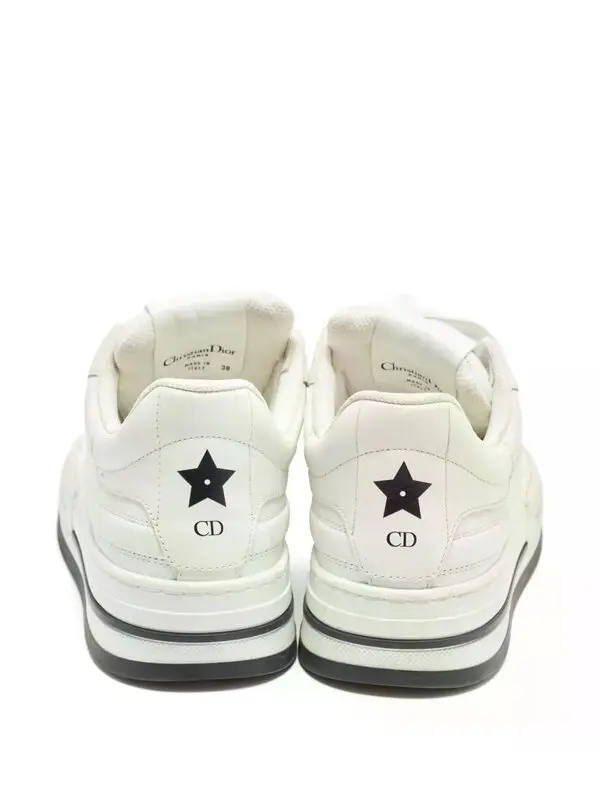 Dior Perforated Leather Sneakers With Star Detail