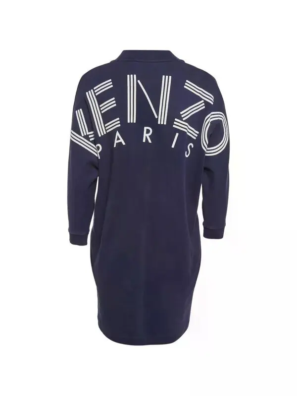 Kenzo V-neck Logo-print Mini Dress