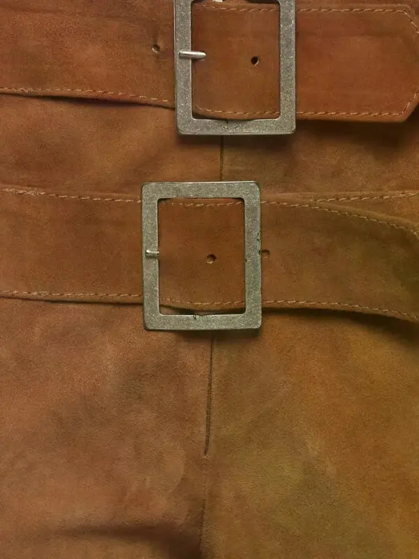 Valentino Garavani Buckled Shorts - Brown