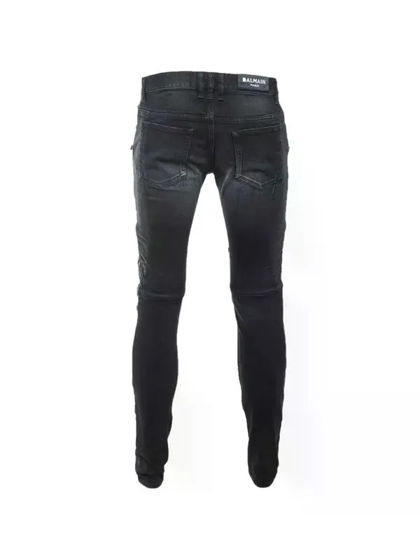 Balmain Distressed Ribbed Jeans