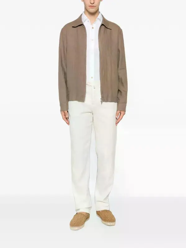 Kiton Logo-patch Button-fastening Trousers