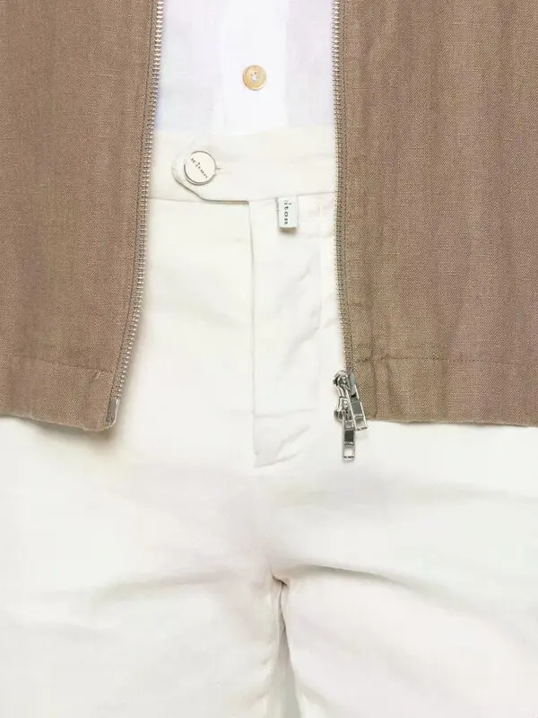 Kiton Logo-patch Button-fastening Trousers