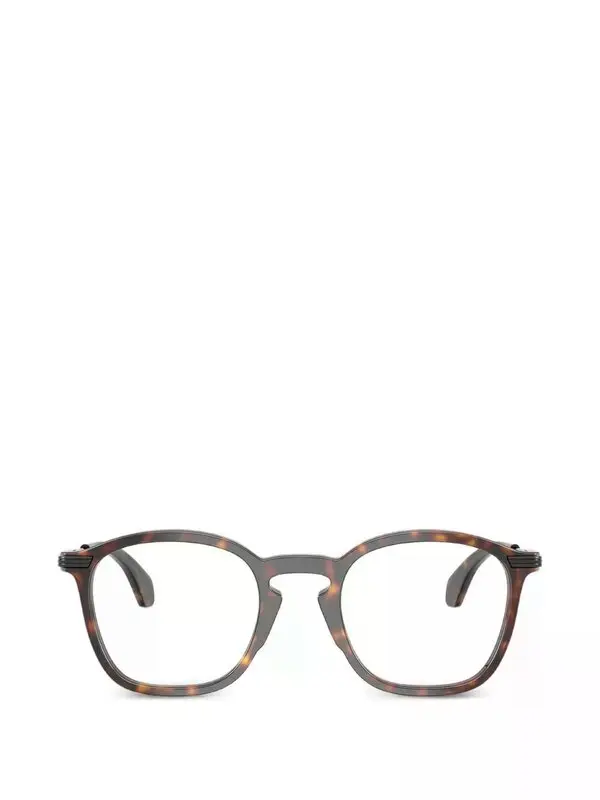 Moncler Shiny Havana Frame Glasses