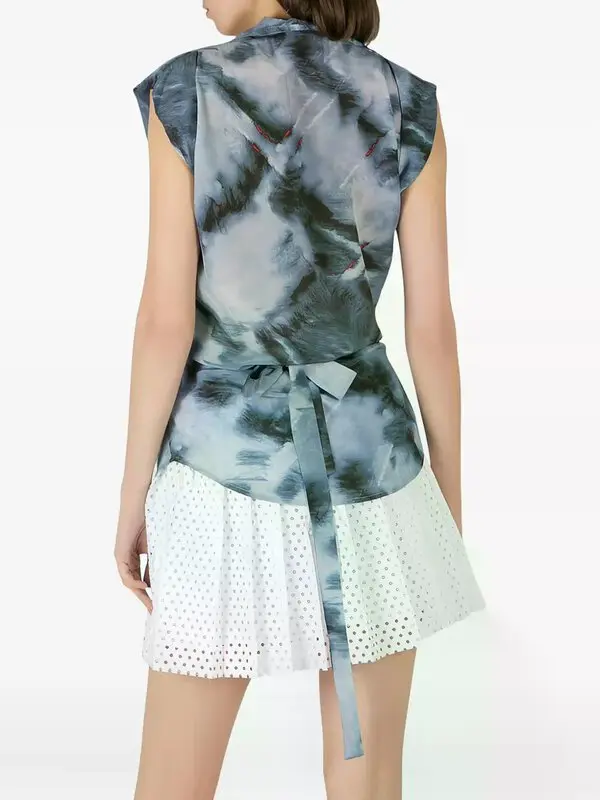 IRO PARIS Tie-dye Wrap Top