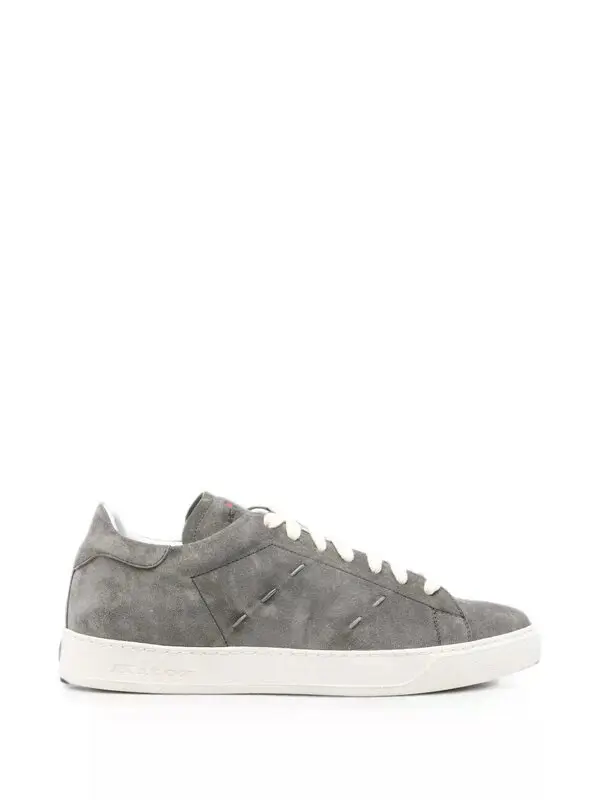 Kiton Suede Lace-up Sneakers - Grey