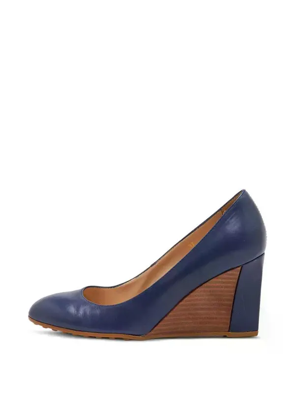 TOD'S Leather Wedge Pumps