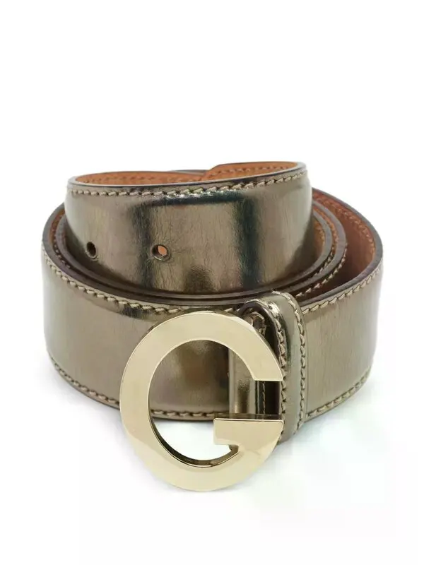 Gucci Leather Belt With -tone Hardware - Gold