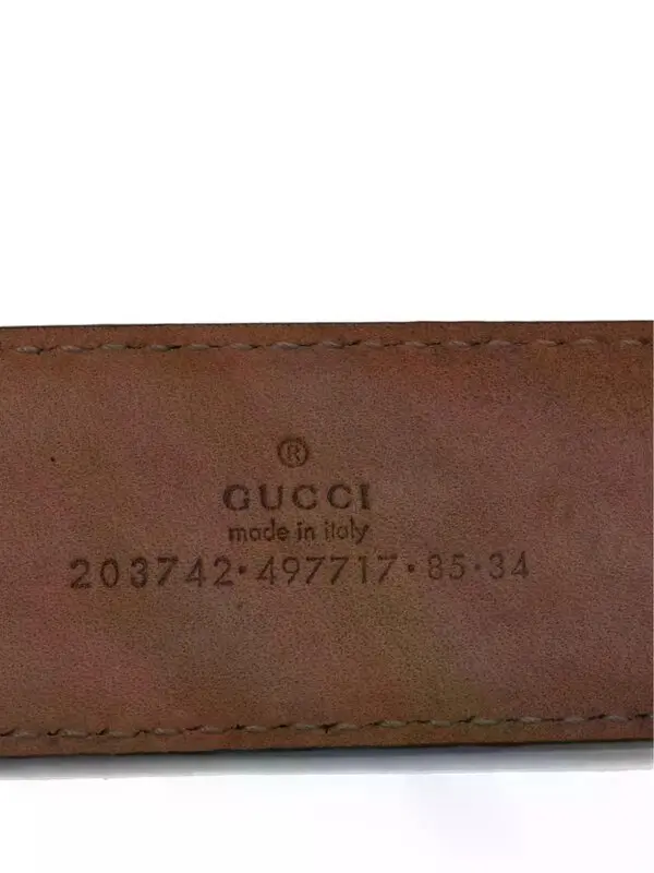 Gucci Leather Belt With -tone Hardware