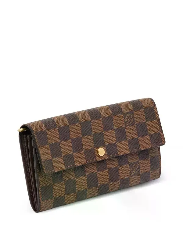 LOUIS VUITTON Sarah Damier Ebene Wallet - Brown