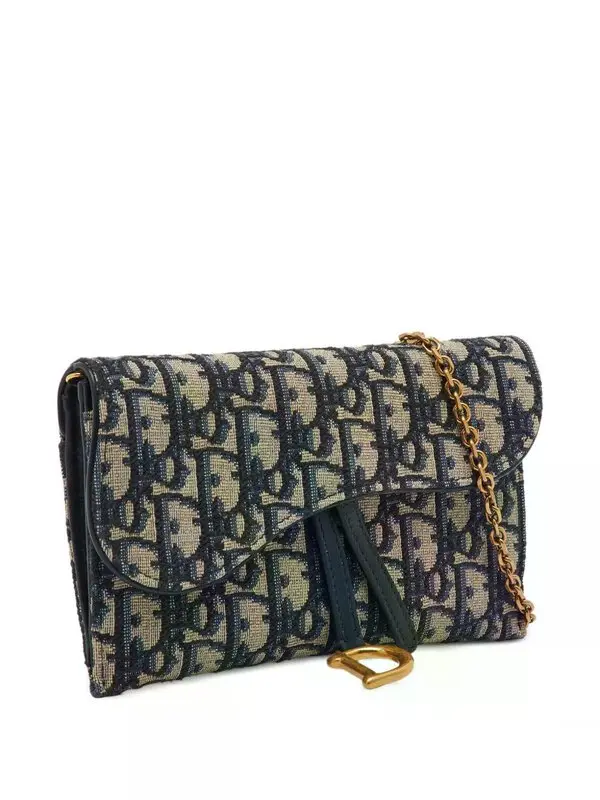 Dior Saddle Wallet-on-chain - Neutrals