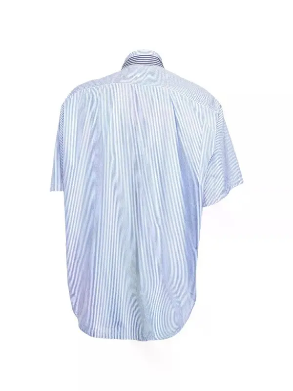 Balenciaga 2018 Double Pinstripe Oversized Shirt