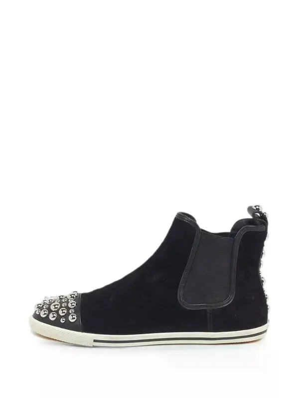Marc Jacobs Stud-embellished Suede Ankle Boots