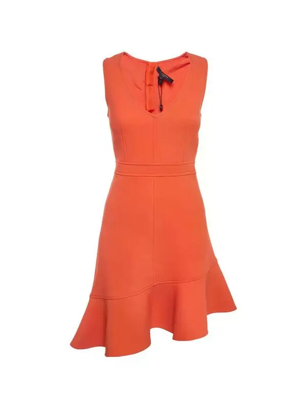 LOUIS VUITTON Sleeveless Ruffled Mini Dress