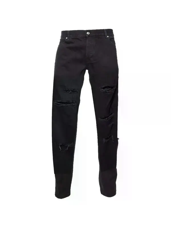 Balmain Distressed Ripped Jeans