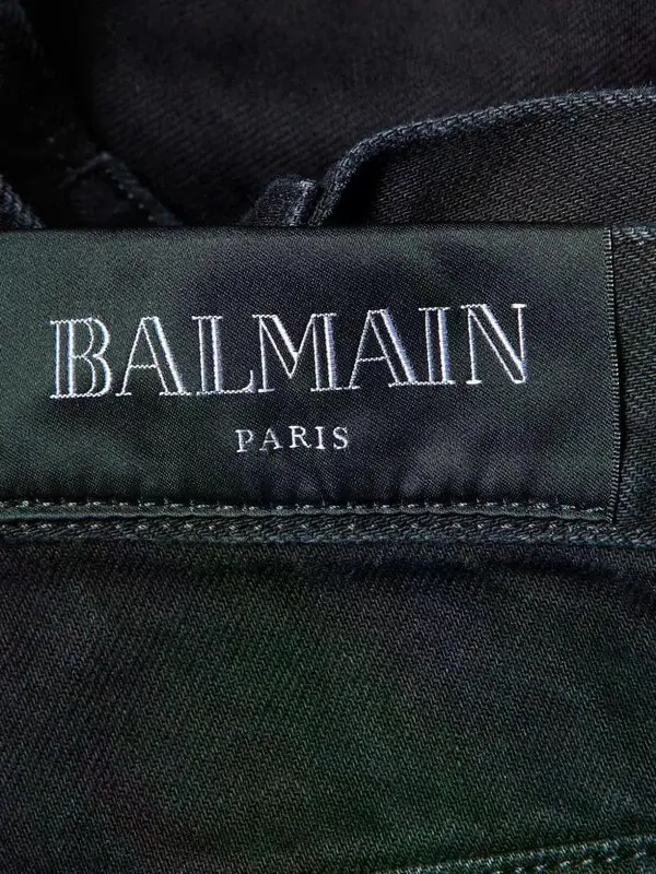 Balmain Distressed Ripped Jeans