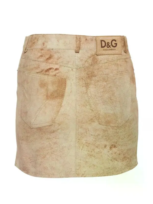 Dolce & Gabbana Suede Mini Skirt