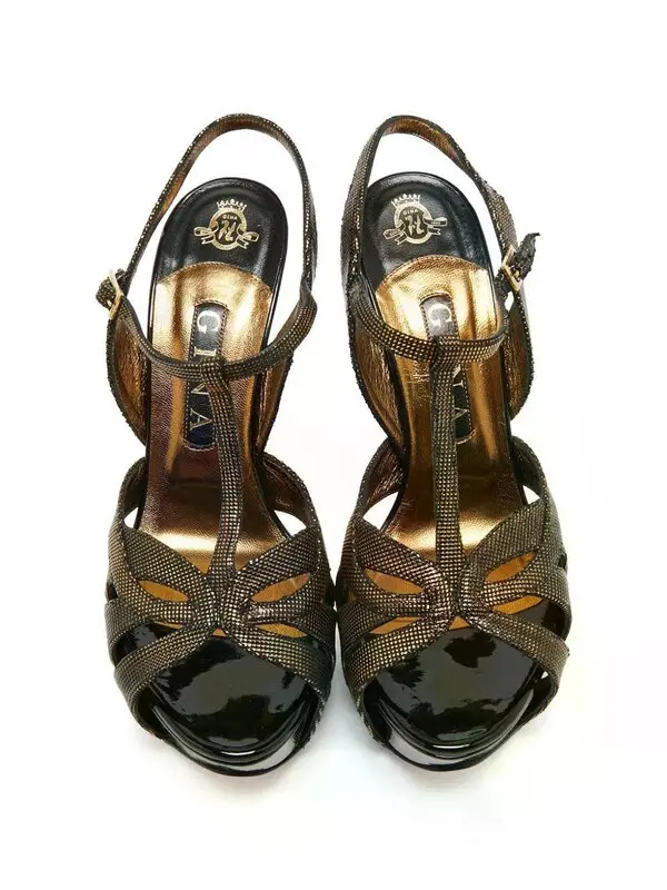 GINA Intertwining Strap Heeled Sandals