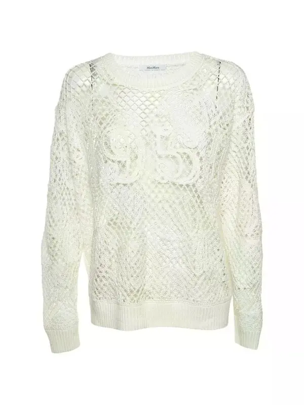 Max Mara Open-knit Sweatshirt
