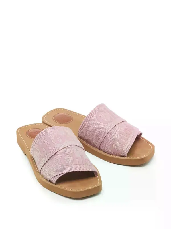 Chloé Woody Logo-canvas Slides