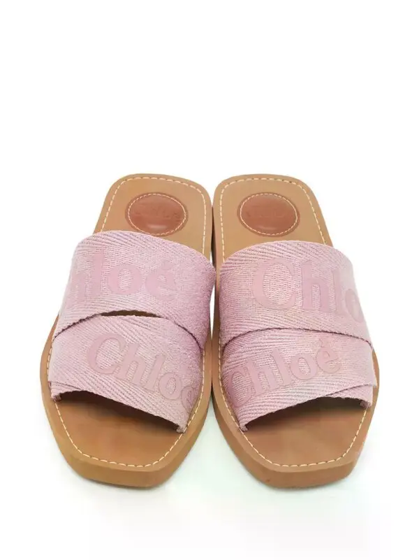 Chloé Woody Logo-canvas Slides