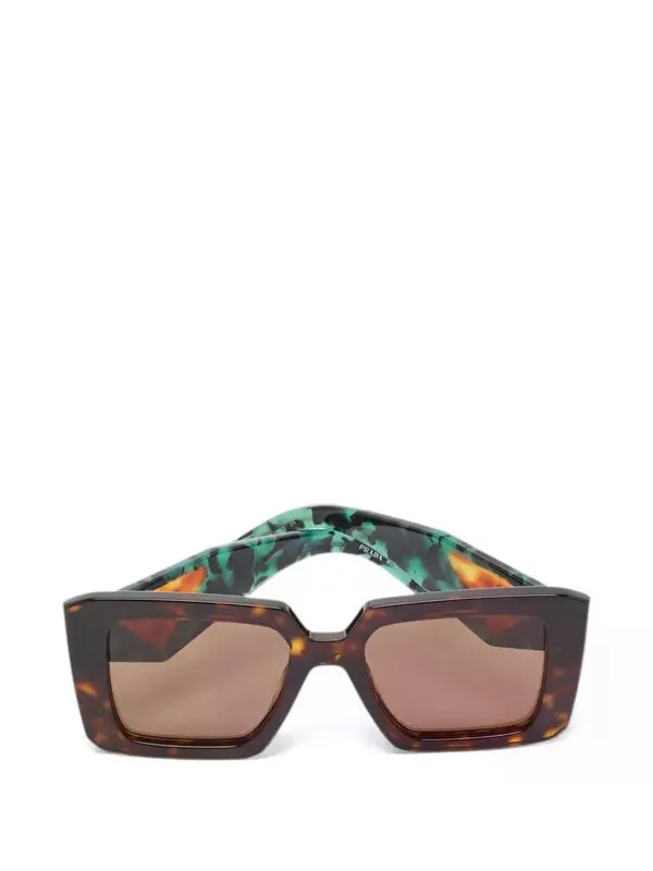Prada Symbole Squared Sunglasses - Brown