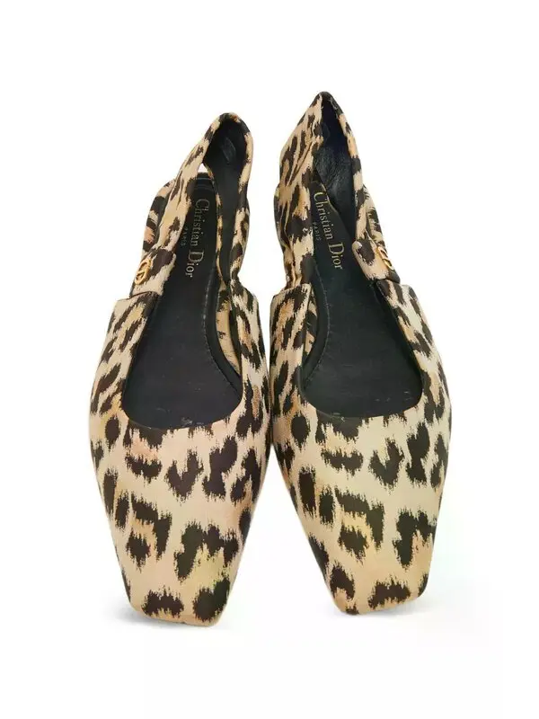 Dior J'adior Animal-print Slingback Pumps