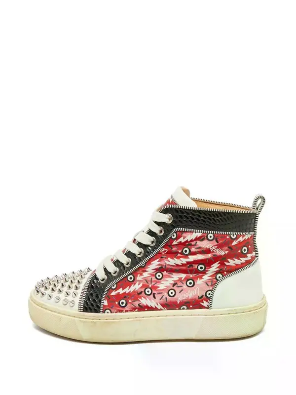 CHRISTIAN LOUBOUTIN Lace-up Spiked Sneakers