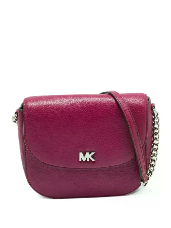 Michael Kors Mott Logo-plaque Crossbody Bag - Pink