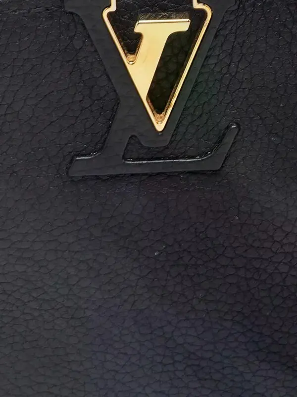 LOUIS VUITTON Mini Capucines Tote Bag - Black