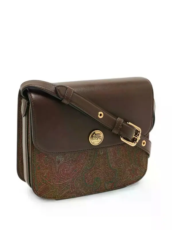 Etro Paisley-print Leather-trim Shoulder Bag