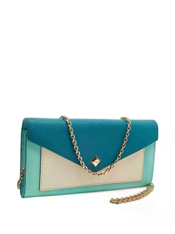 Mcm Colorblock Chain Wallet