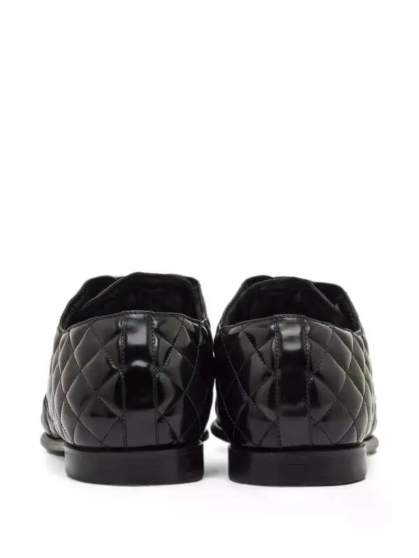 Dolce & Gabbana Quilted Leather Derby Shoes