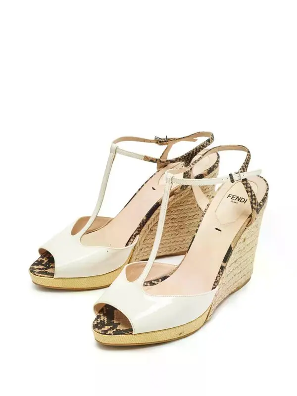 Fendi Elodie Wedge Sandals