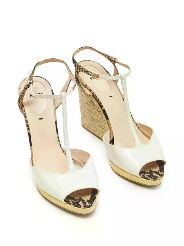 Fendi Elodie Wedge Sandals