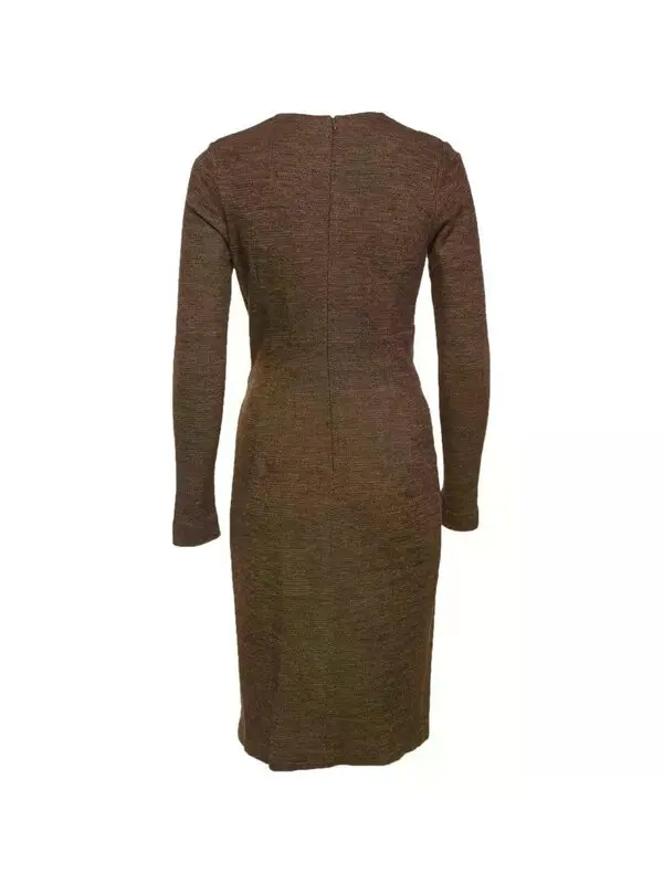 Etro Pleated Wrap Midi Dress