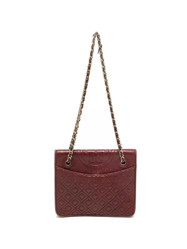 Tory Burch Fleming Quilted Shoulder Bag - Red
