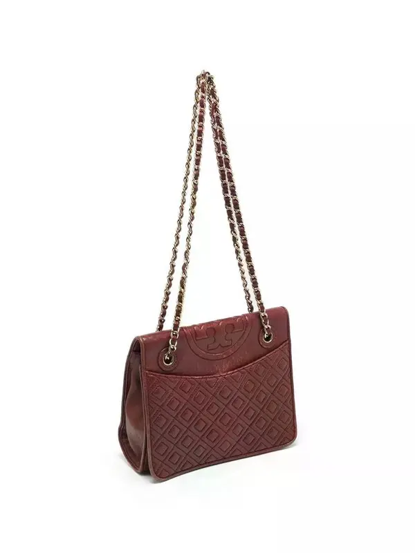 Tory Burch Fleming Quilted Shoulder Bag - Red