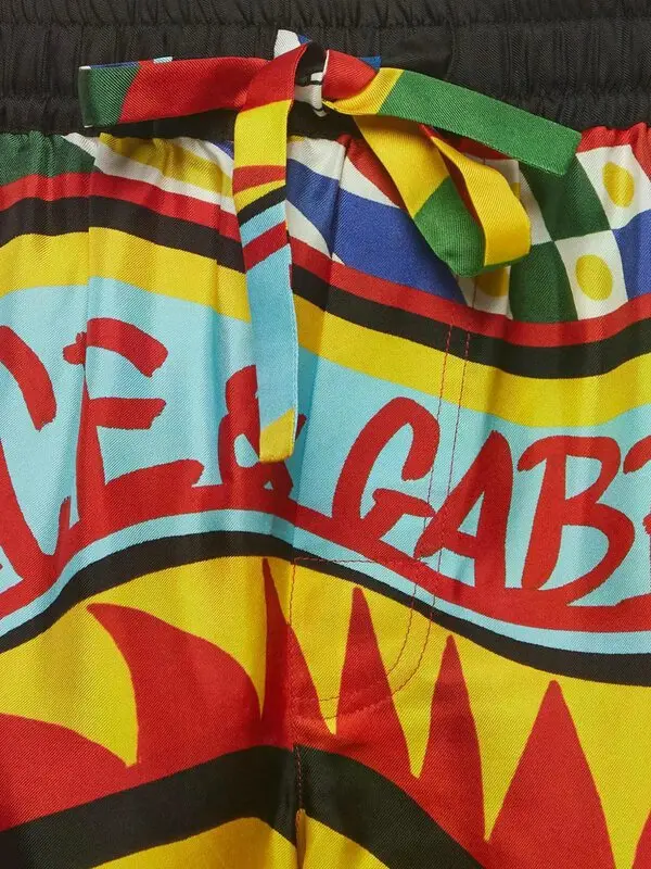 Dolce & Gabbana Printed Silk Shorts