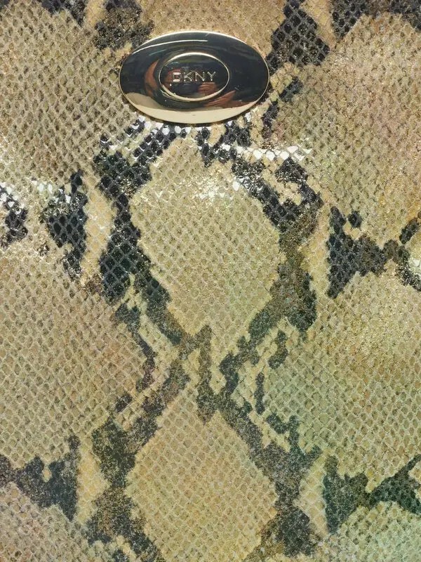 Dkny Python-embossed Shoulder Bag