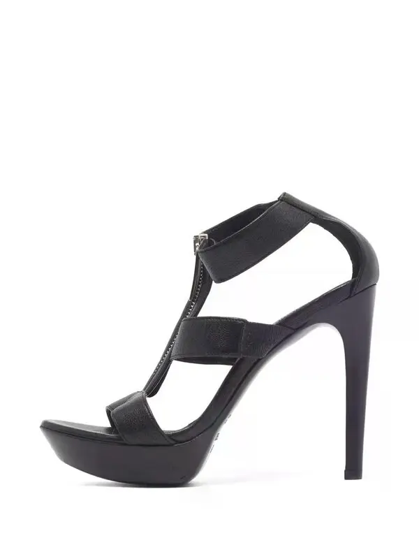 Fendi Front Zip Ankle Strap Sandals
