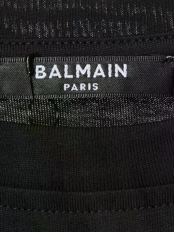 Balmain Logo Embossed T-shirt