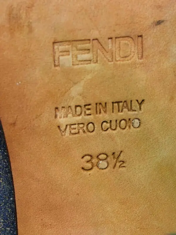 Fendi Suede Cut-out Slingback Stiletto Pumps