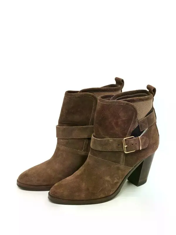 Burberry Larina Buckled Ankle Boots