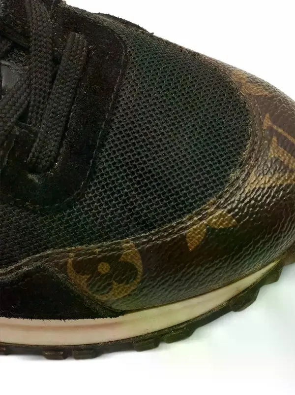 LOUIS VUITTON Run Away Monogram Sneakers - Black